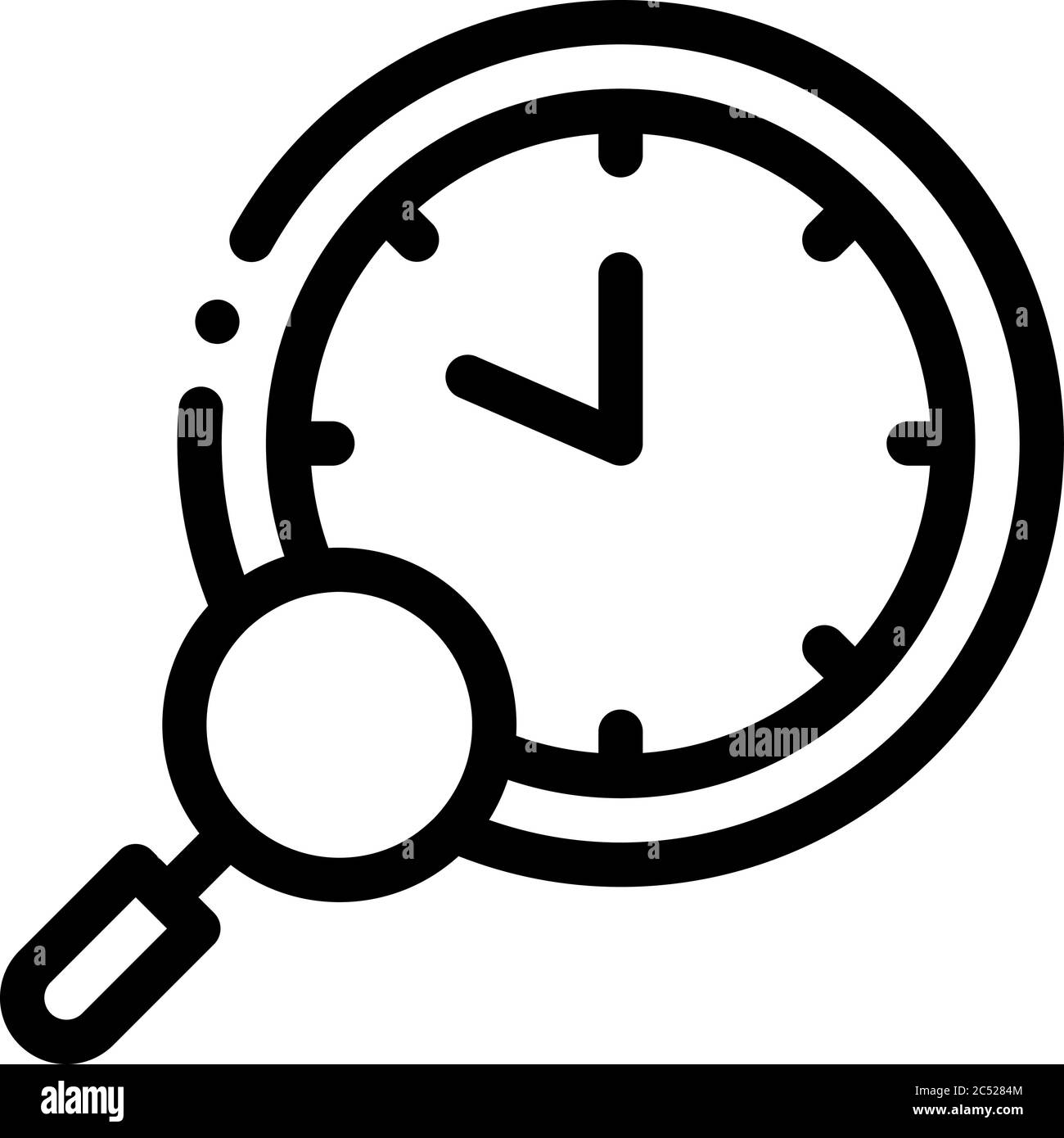 watch research icon vector outline illustration Stock Vector Image ...