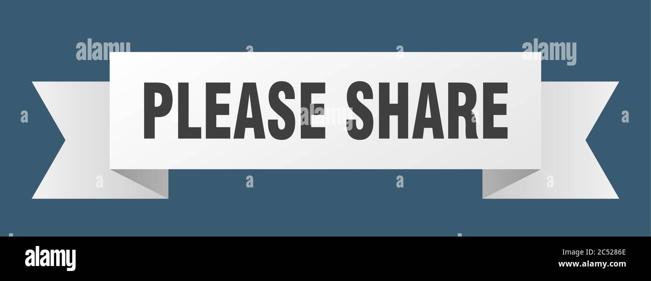 please share ribbon. please share isolated band sign. please share ...