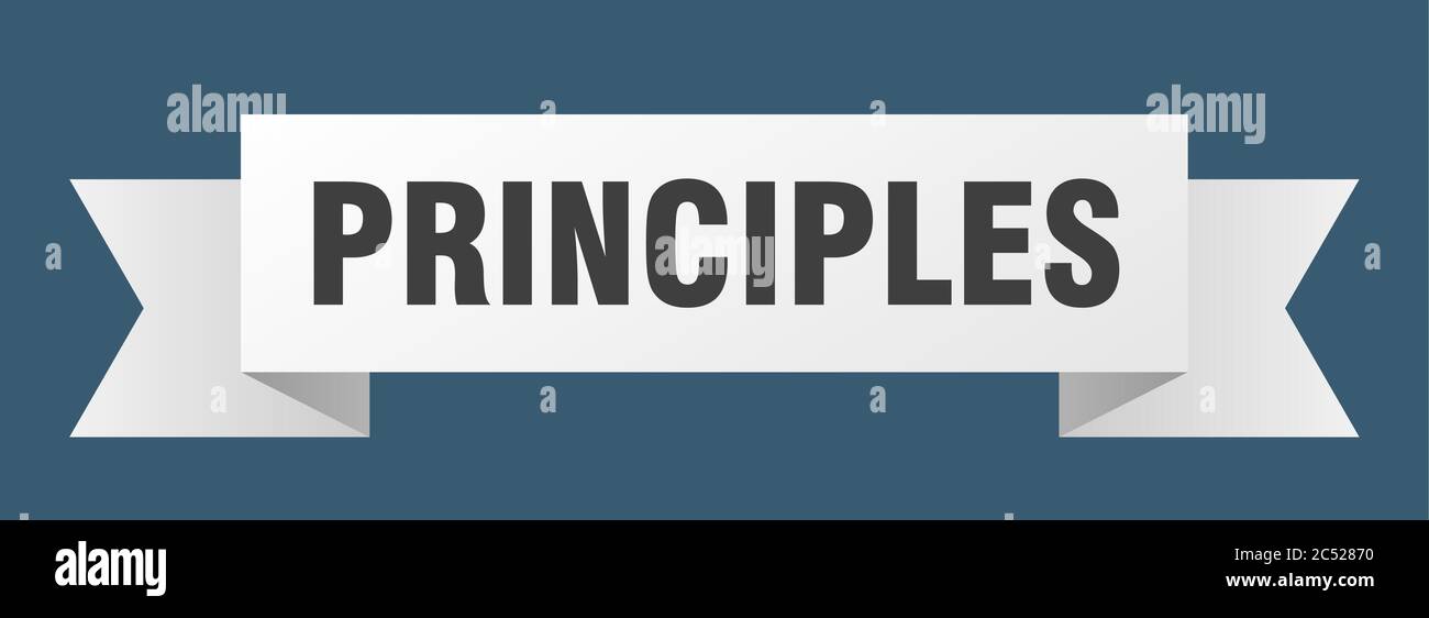 principles ribbon. principles isolated band sign. principles banner ...