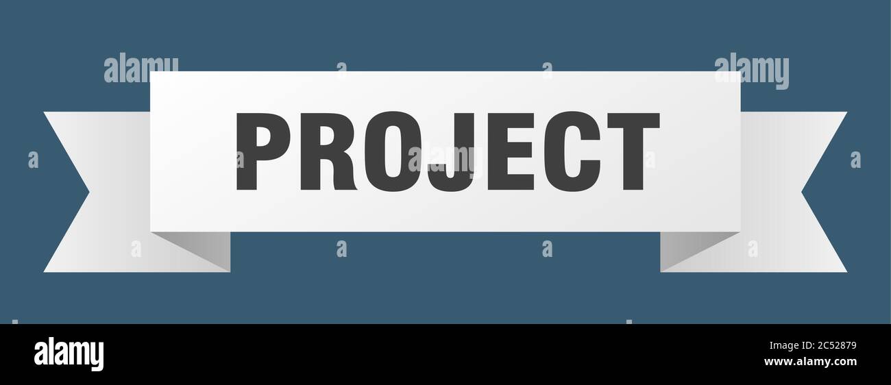 project ribbon. project isolated band sign. project banner Stock Vector ...