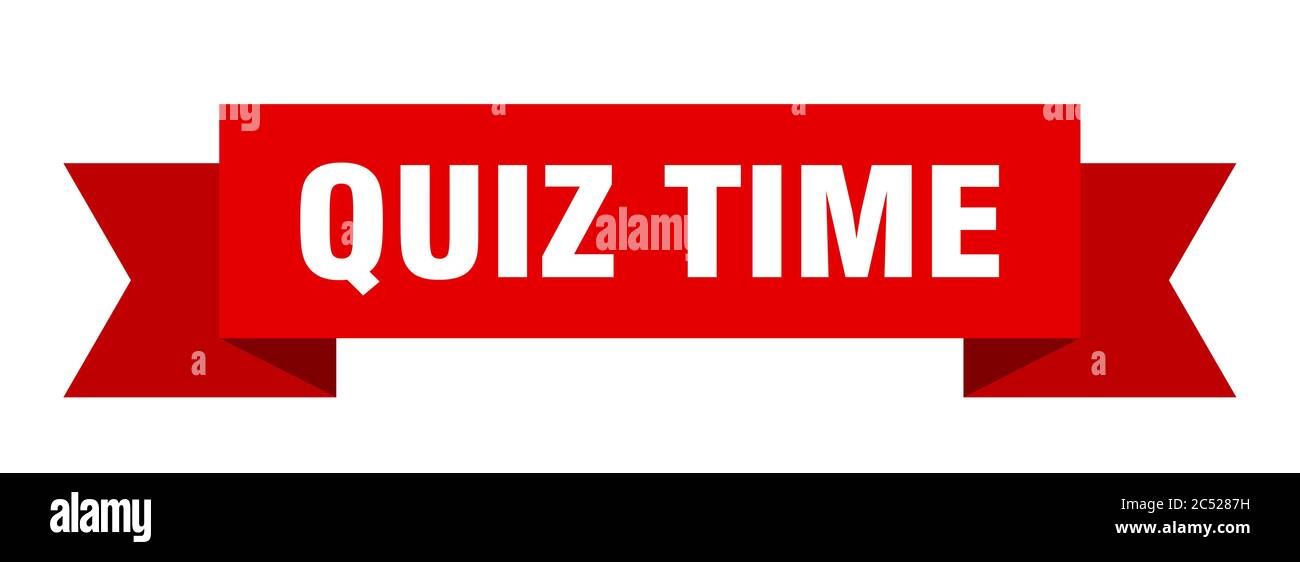 quiz time ribbon. quiz time isolated band sign. quiz time banner Stock ...
