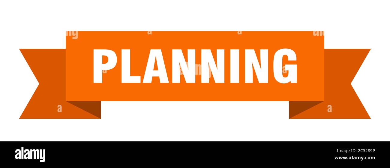 planning ribbon. planning isolated band sign. planning banner Stock ...