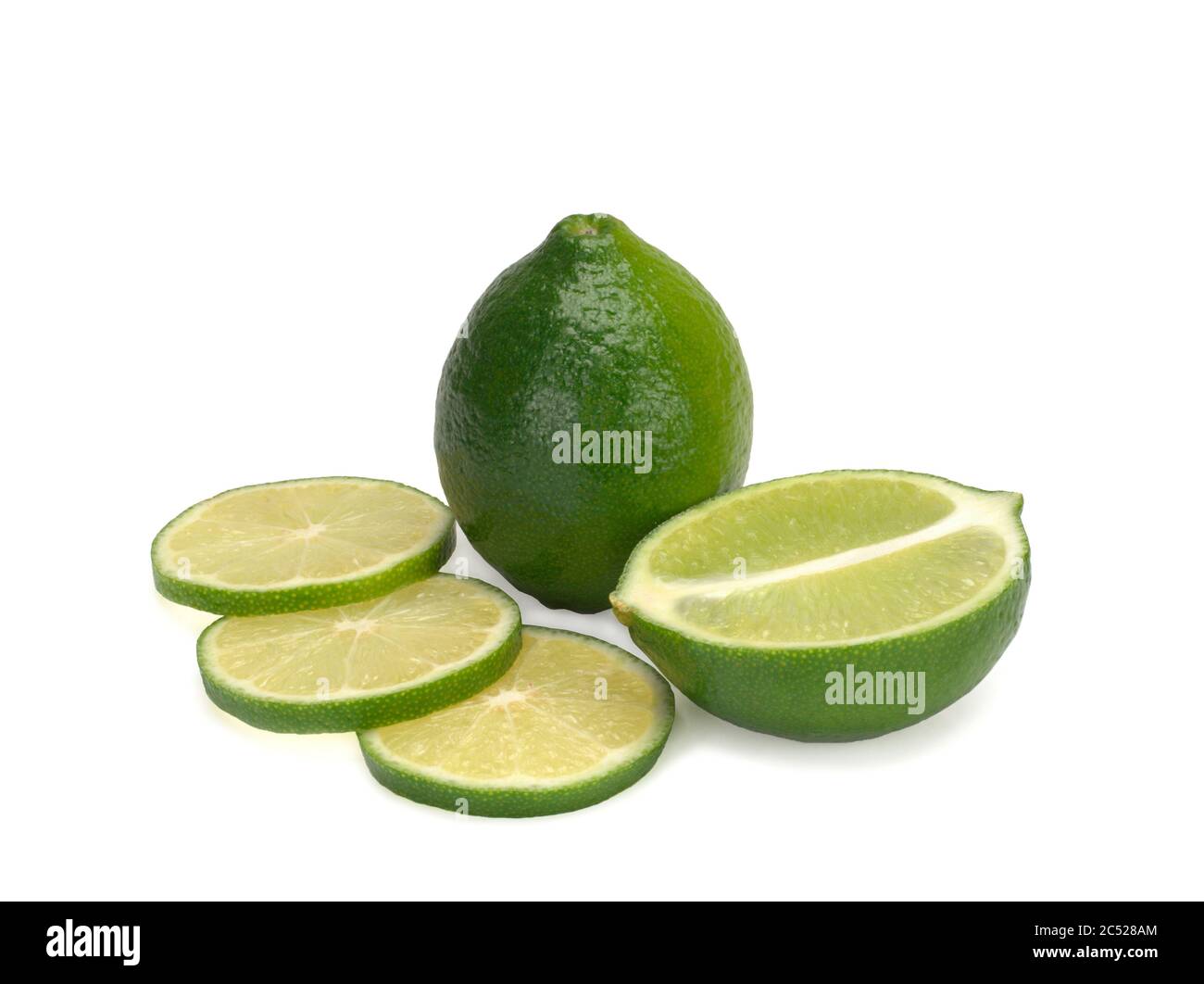 Lime. Fresh fruit isolated on white background Stock Photo - Alamy