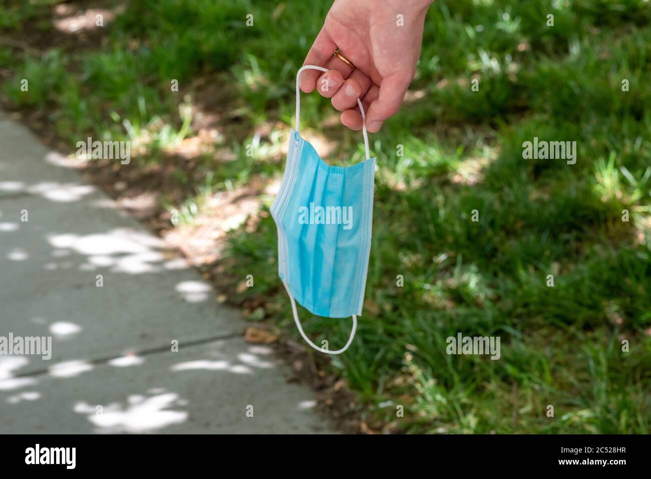 Americans are taking off masks amid coronavirus pandemic - concept ...