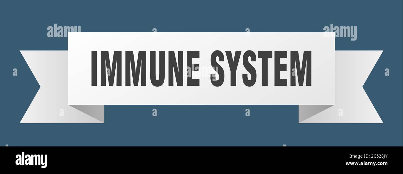 immune system ribbon. immune system isolated band sign. immune system ...