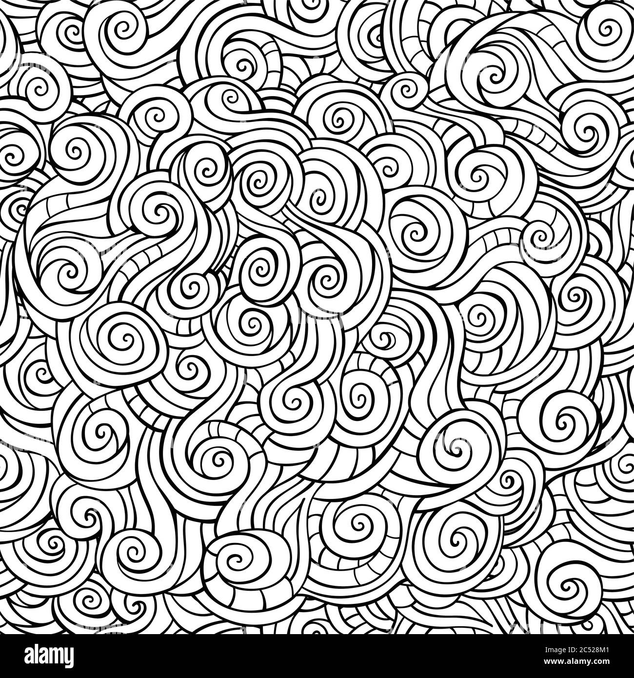 Vector contour seamless pattern Stock Vector Image & Art - Alamy