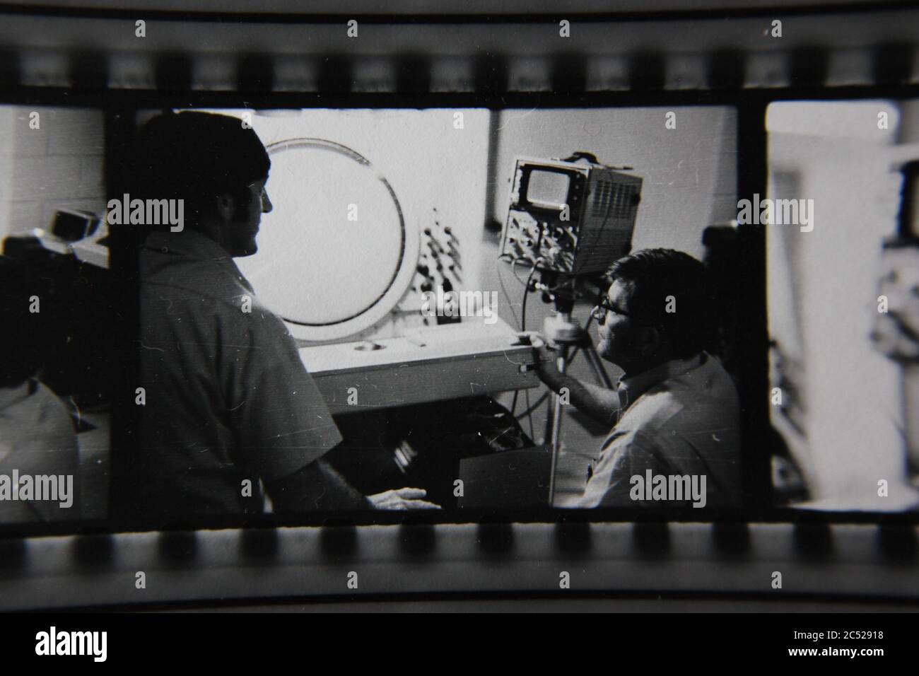 Fine 70s vintage contact print black and white photography of two ...