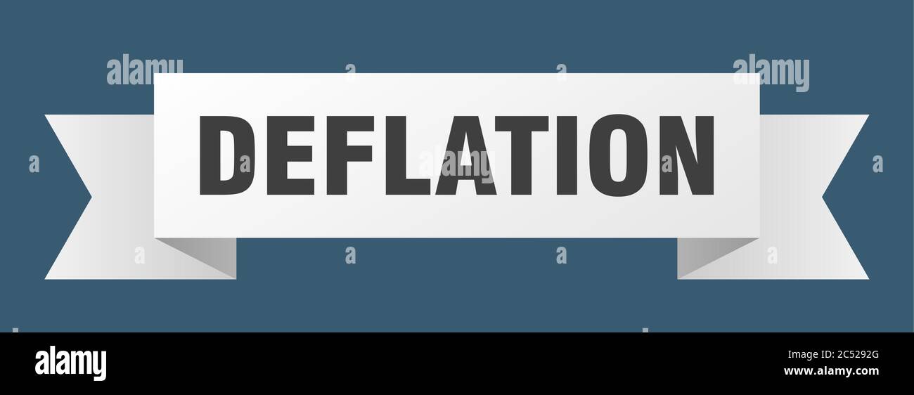 deflation ribbon. deflation isolated band sign. deflation banner Stock ...