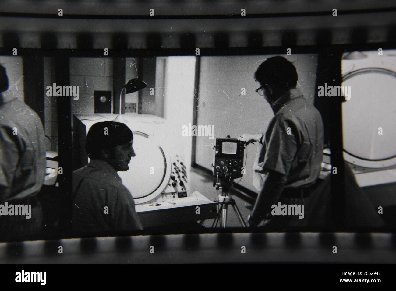 Fine 70s vintage contact print black and white photography of two ...