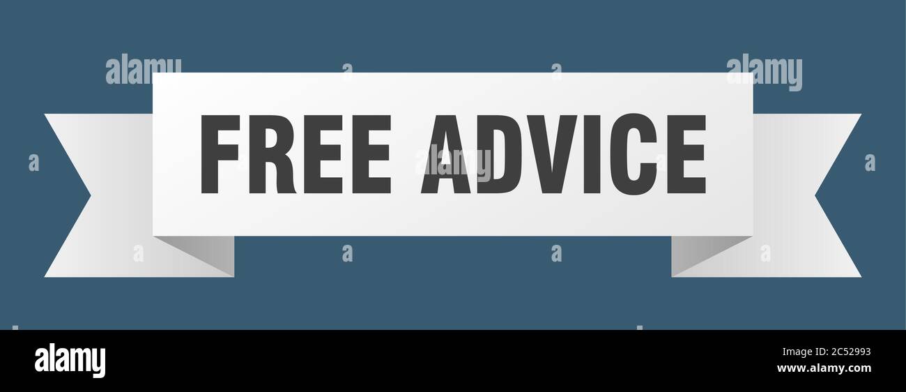 free advice ribbon. free advice isolated band sign. free advice banner ...