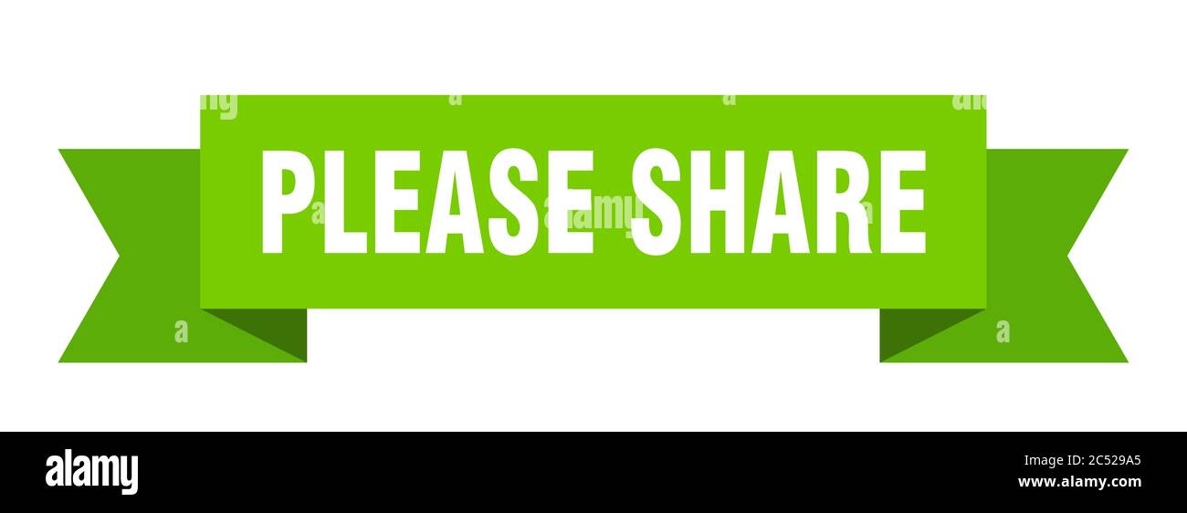 please share ribbon. please share isolated band sign. please share ...