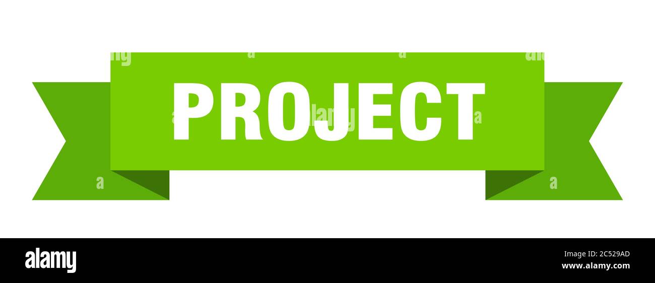 project ribbon. project isolated band sign. project banner Stock Vector ...