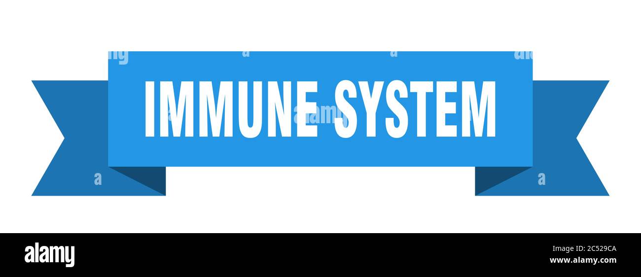 immune system ribbon. immune system isolated band sign. immune system ...