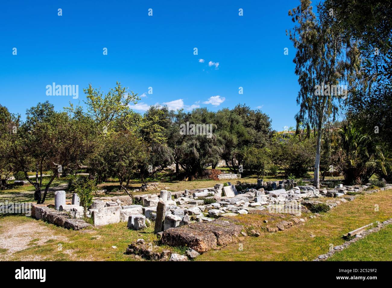 Athens, Attica / Greece - 2018/04/02: Panoramic view of ancient ...