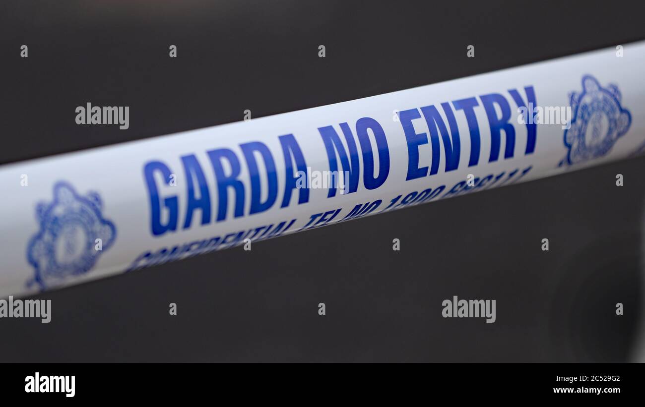 Stock images of Garda Crime scene tape Stock Photo - Alamy