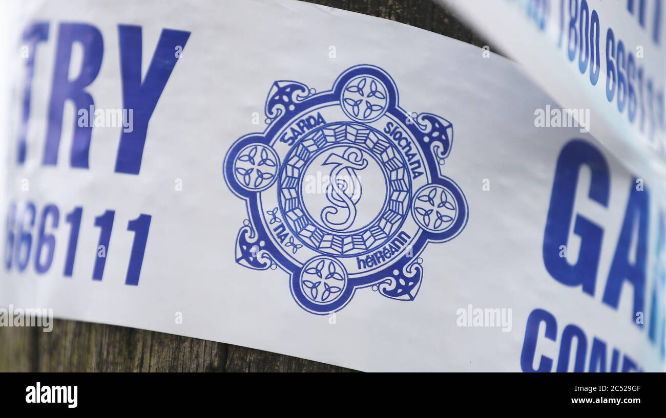 Stock images of Garda Crime scene tape Stock Photo - Alamy