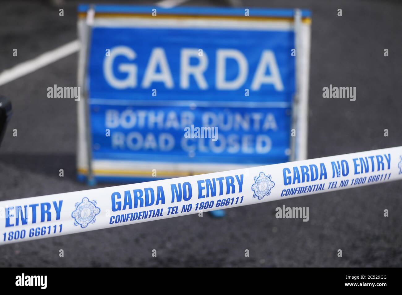 Stock images of Garda Crime scene tape Stock Photo - Alamy