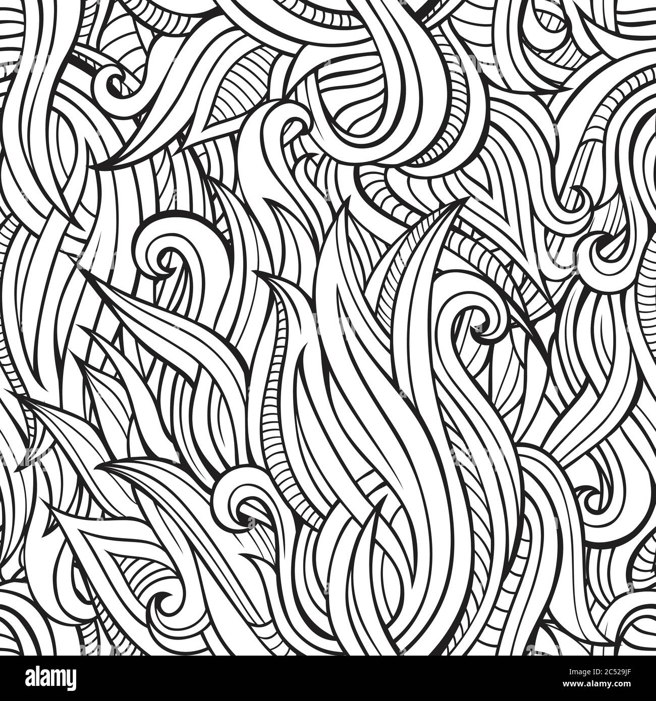 Vector seamless abstract nature pattern Stock Vector Image & Art - Alamy