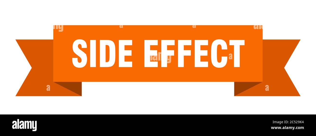 side effect ribbon. side effect isolated band sign. side effect banner ...