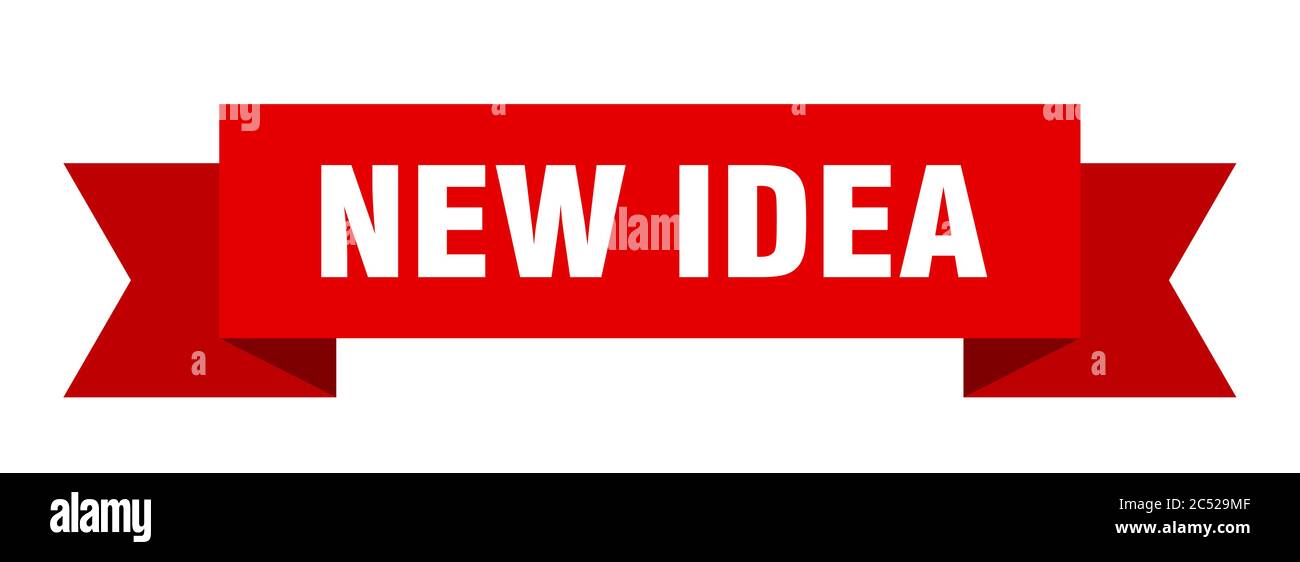 new idea ribbon. new idea isolated band sign. new idea banner Stock ...