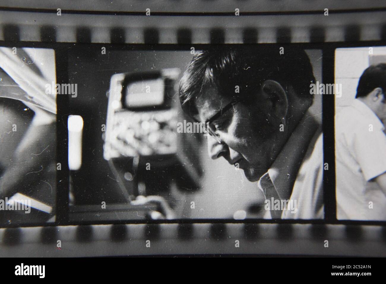 Fine 70s vintage contact print black and white photography of a ...