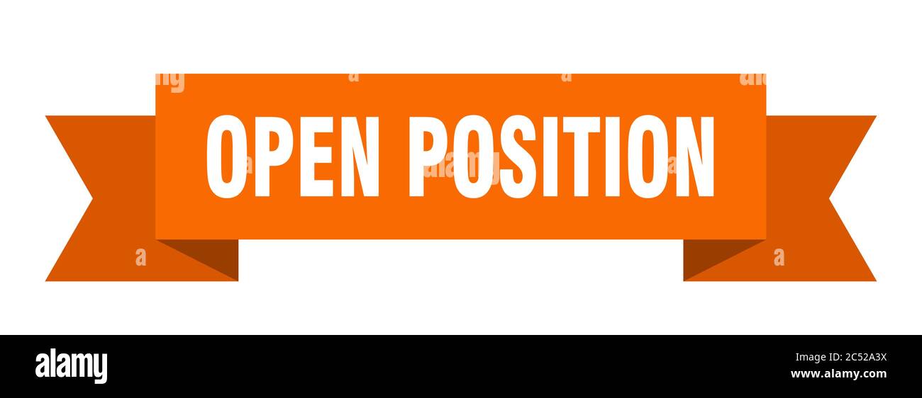 open position ribbon. open position isolated band sign. open position ...