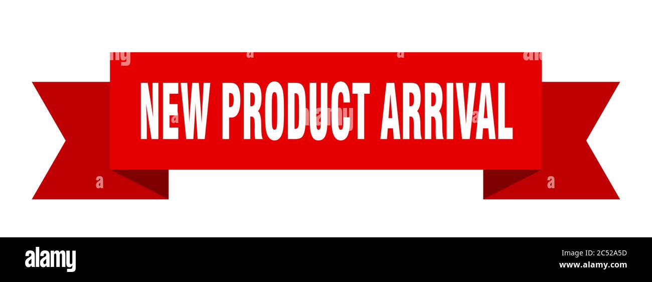 new product arrival ribbon. new product arrival isolated band sign. new ...