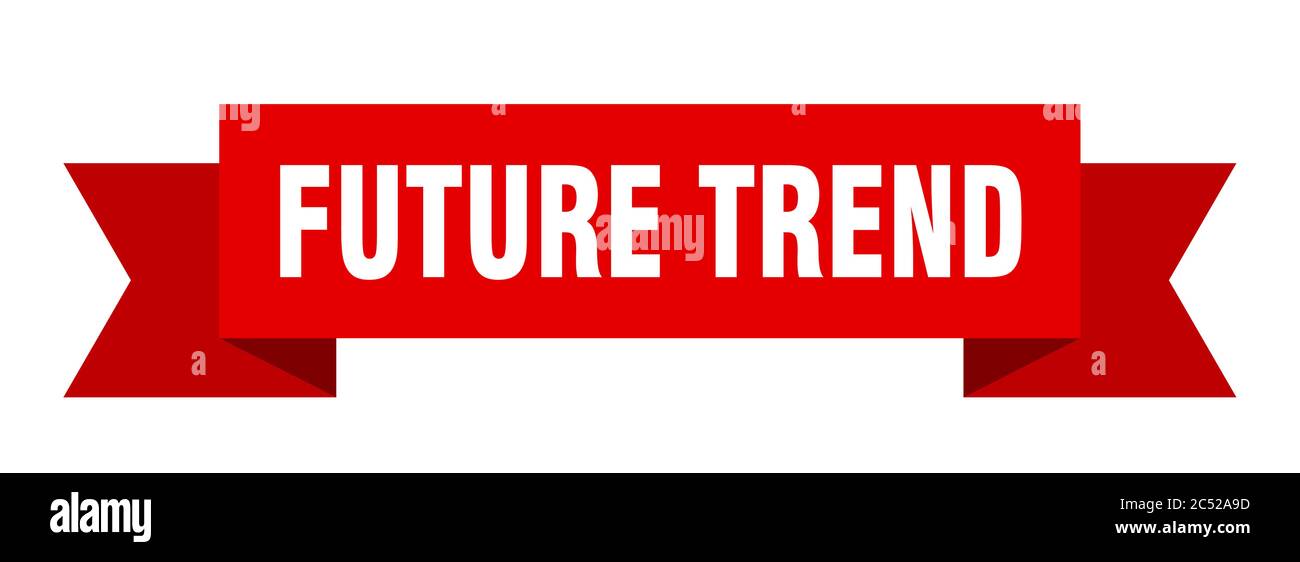 future trend ribbon. future trend isolated band sign. future trend ...