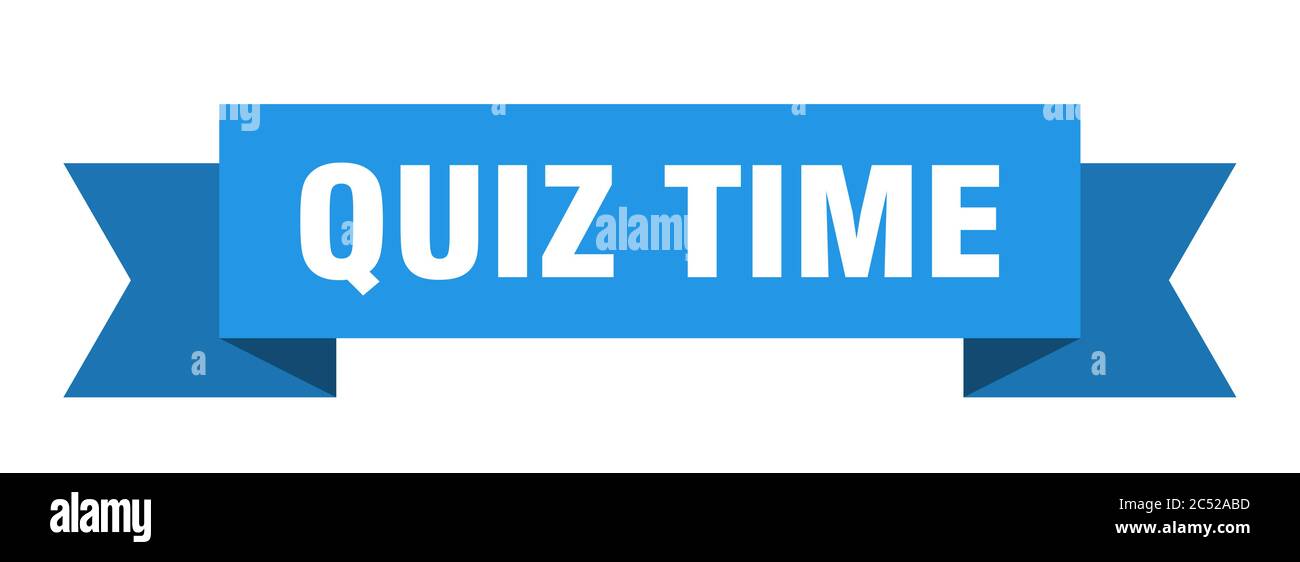 quiz time ribbon. quiz time isolated band sign. quiz time banner Stock ...