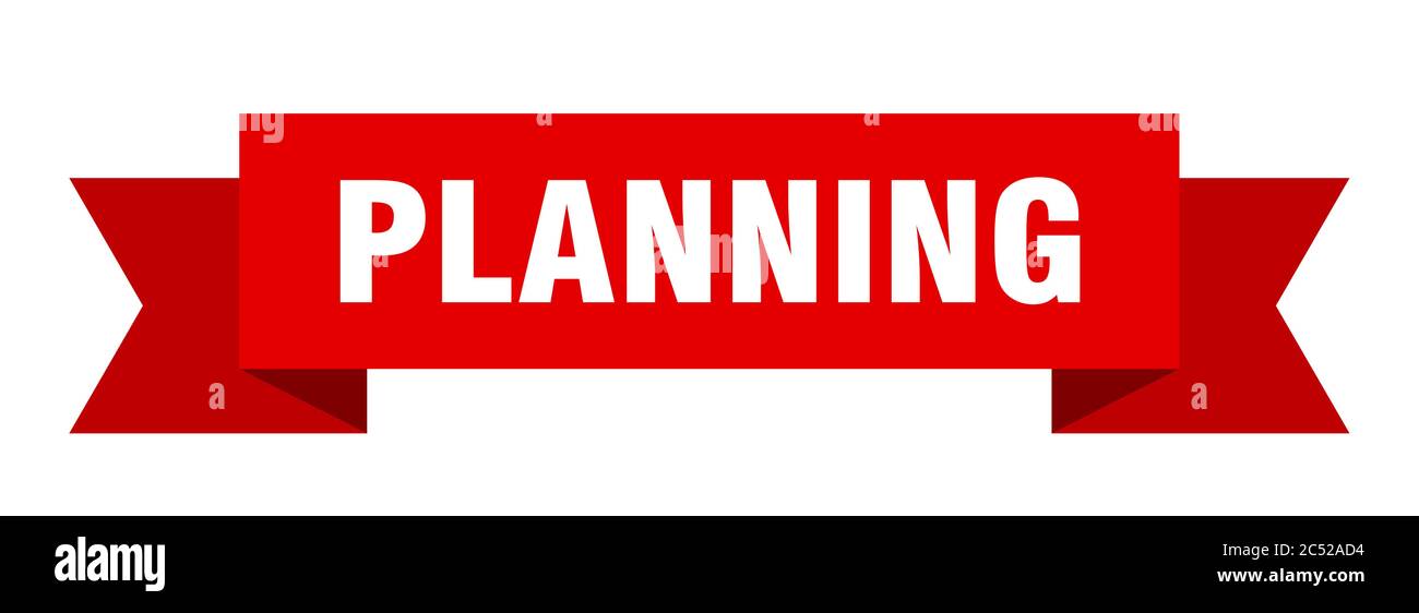 planning ribbon. planning isolated band sign. planning banner Stock ...