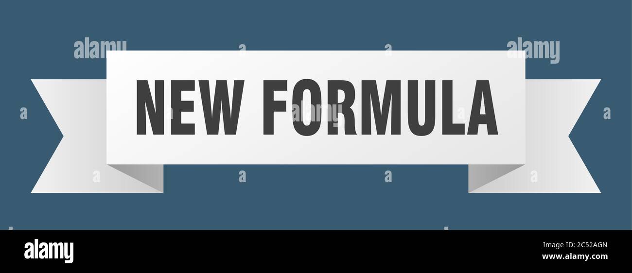 new formula ribbon. new formula isolated band sign. new formula banner ...