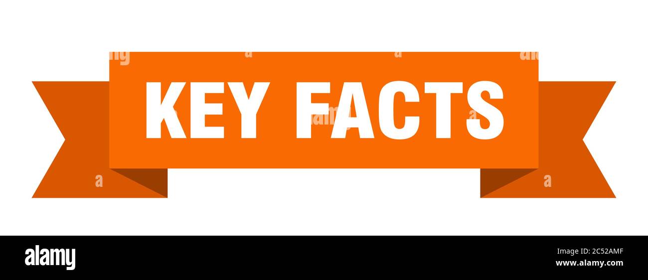 key facts ribbon. key facts isolated band sign. key facts banner Stock ...