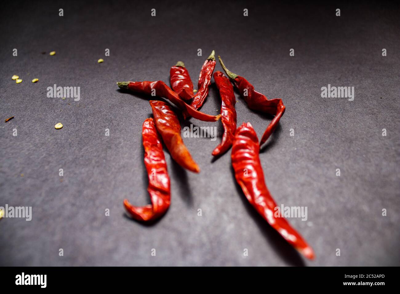 Red Mexican spicy chili pepper guajillo Stock Photo - Alamy