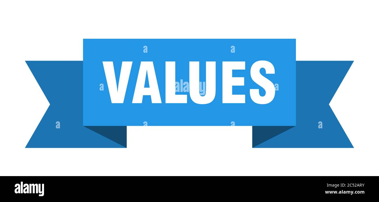 values ribbon. values isolated band sign. values banner Stock Vector ...