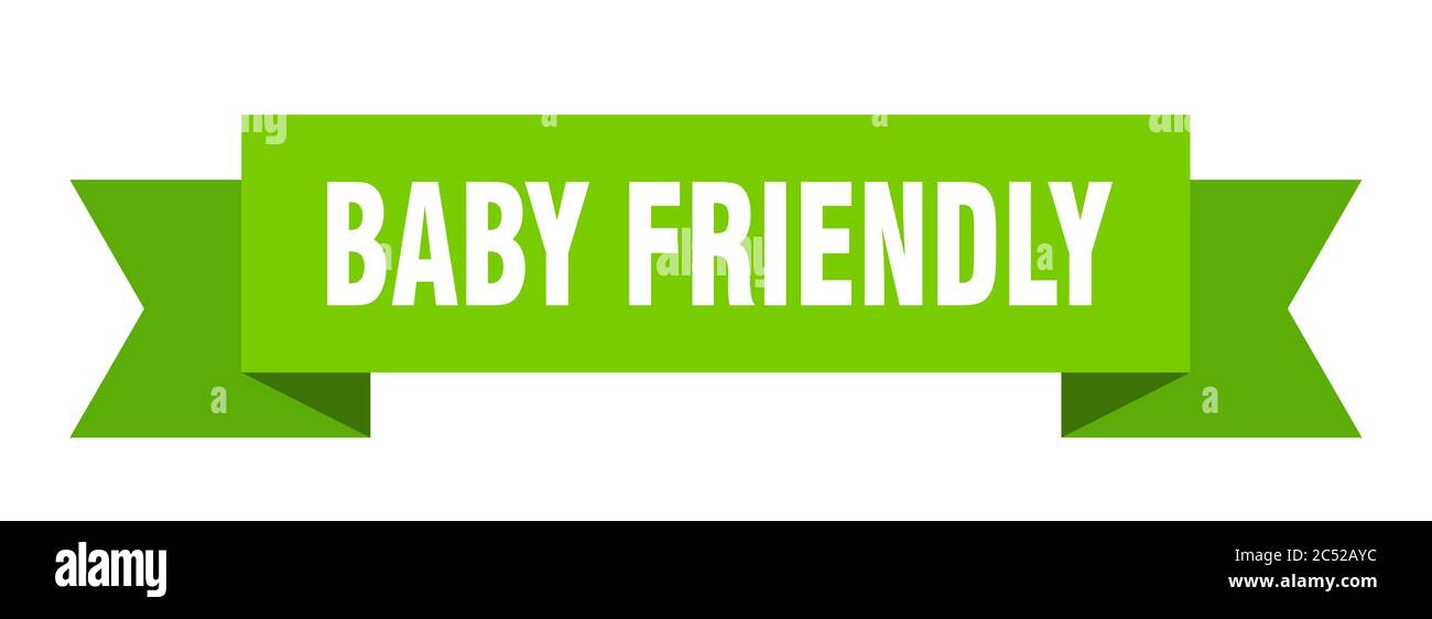 baby friendly ribbon. baby friendly isolated band sign. baby friendly ...