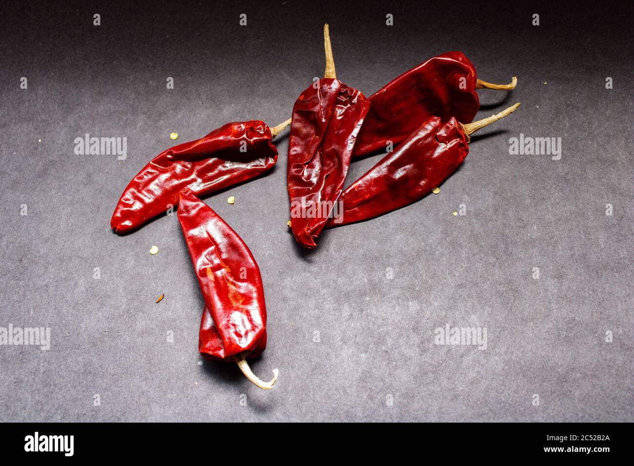 Red Mexican spicy chili pepper guajillo Stock Photo - Alamy