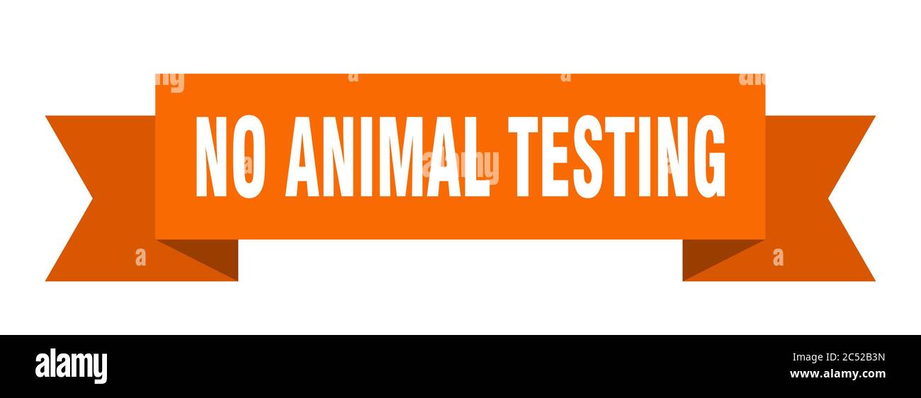 no animal testing ribbon. no animal testing isolated band sign. no ...