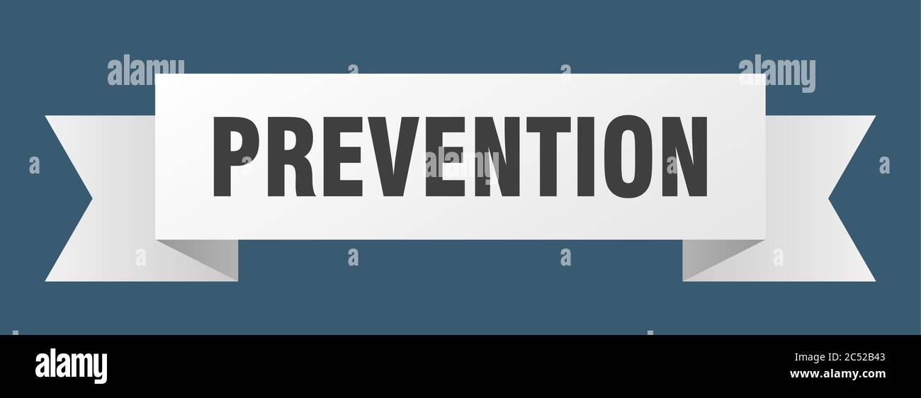 prevention ribbon. prevention isolated band sign. prevention banner ...