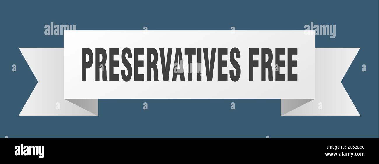 preservatives free ribbon. preservatives free isolated band sign ...
