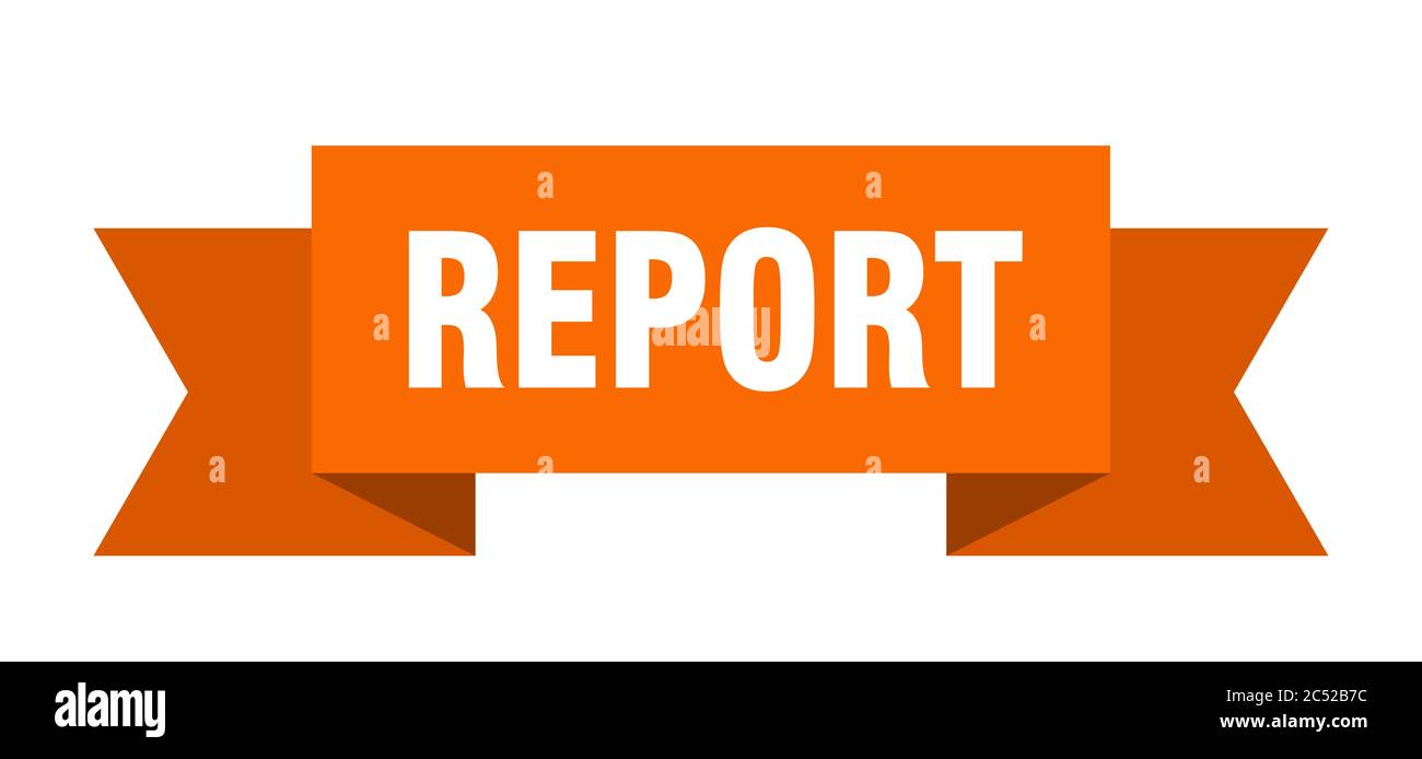 report ribbon. report isolated band sign. report banner Stock Vector ...