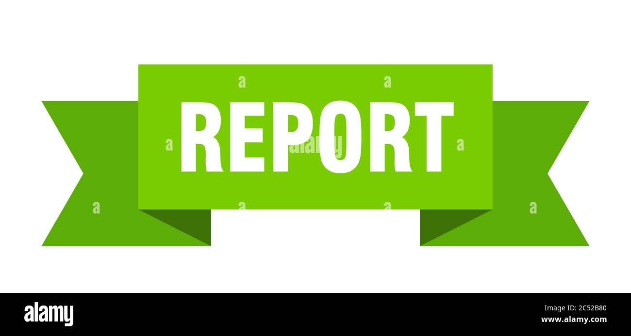 report ribbon. report isolated band sign. report banner Stock Vector ...