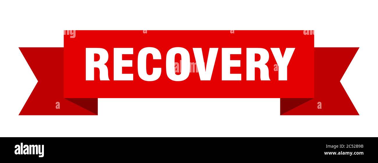 recovery ribbon. recovery isolated band sign. recovery banner Stock ...