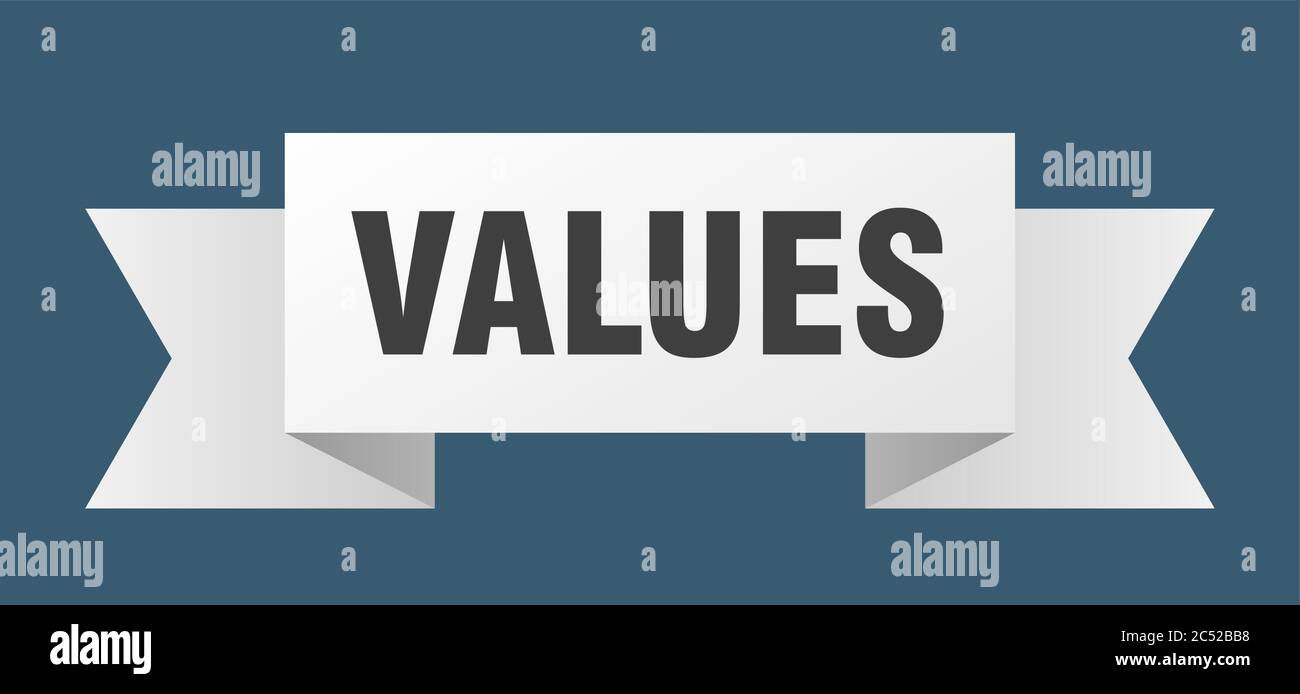 values ribbon. values isolated band sign. values banner Stock Vector ...