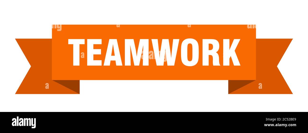teamwork ribbon. teamwork isolated band sign. teamwork banner Stock ...