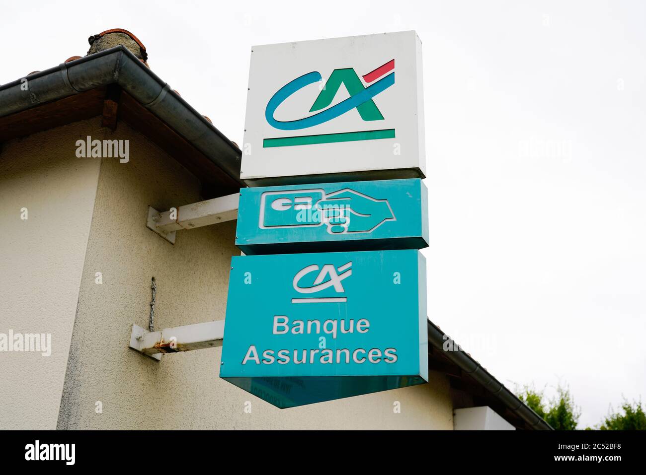Bordeaux , Aquitaine / France - 06 20 2020 : ca credit agricole logo ...