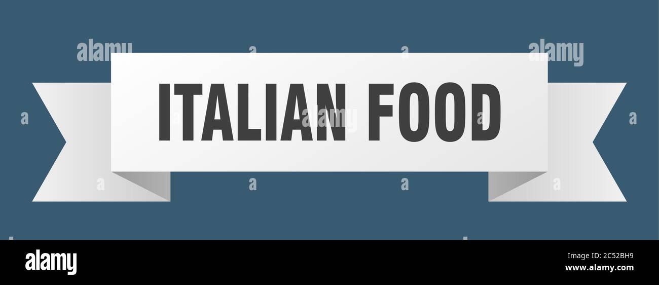 italian food ribbon. italian food isolated band sign. italian food ...