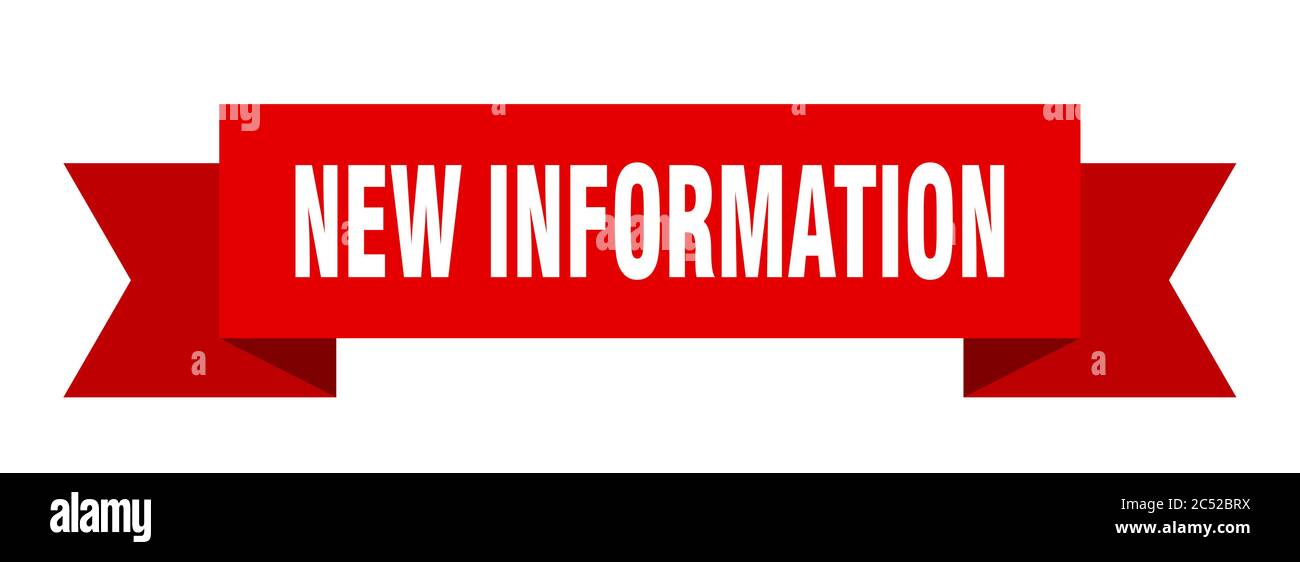 new information ribbon. new information isolated band sign. new ...