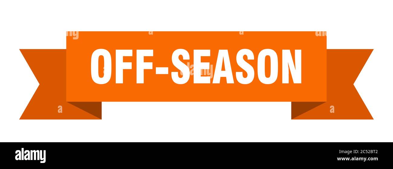 off-season ribbon. off-season isolated band sign. off-season banner ...