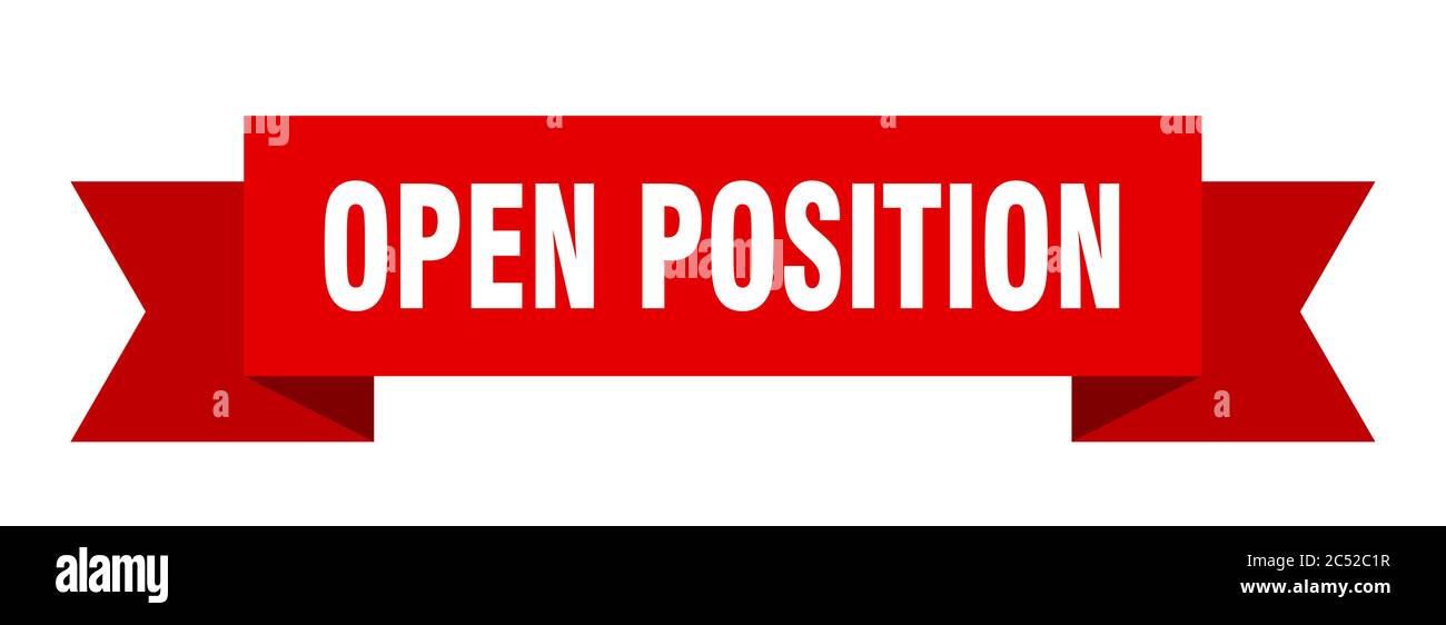 open position ribbon. open position isolated band sign. open position ...