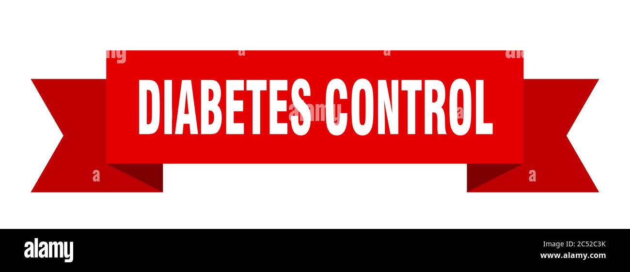 diabetes control ribbon. diabetes control isolated band sign. diabetes ...